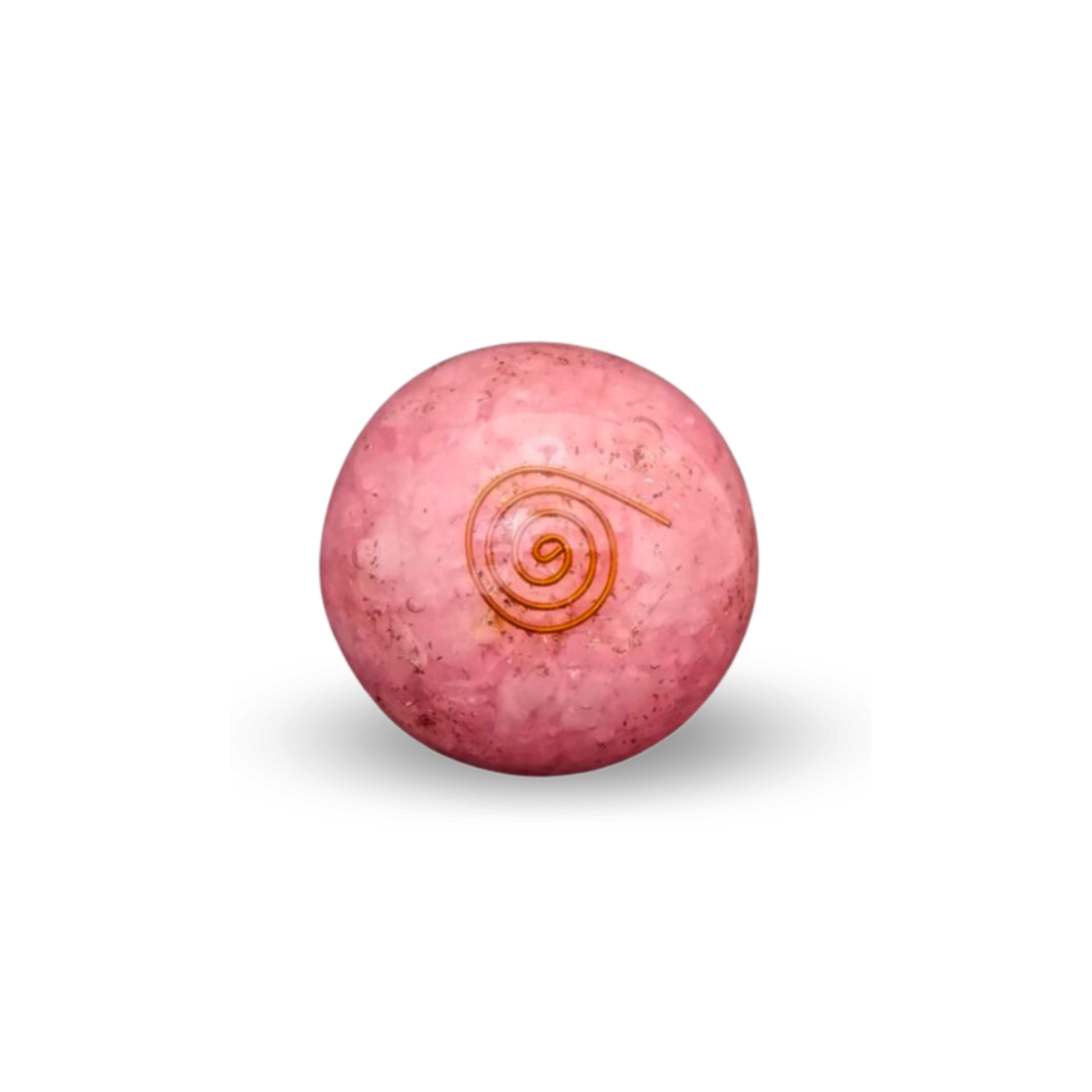 Rhodonite Rose Quartz Sphere – Swastik Gem